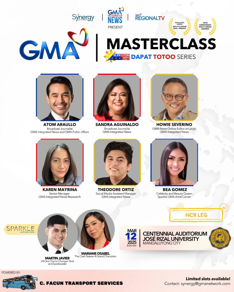 With over 8,000 attendees in VisMin, ‘GMA Masterclass: Eleksyon 2025 Dapat Totoo Series’ heads ...